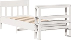 Postel bez matrace bílá 75 x 190 cm masivní borovice 3306289