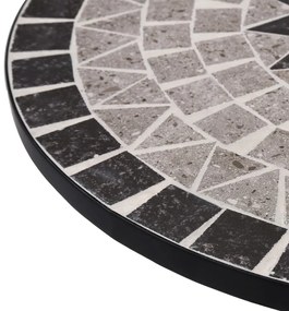 Mozaikový bistro stolek šedý 61 cm keramika