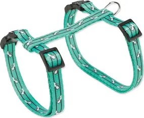 TRIXIE Postroj s vodítkem pro kočky černá 27-45 cm/10 mm / Nylon / Obv