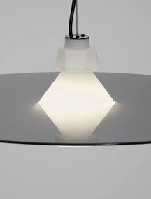 Matně černé ocelové závěsné svítidlo ø 60 cm Lora – Nova Luce