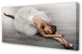 Obrazy na plátně Žena bílé balerína šaty 100x50 cm