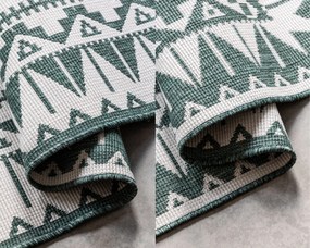 ELLE Decoration, Kusový koberec Gemini 106020 Green z kolekce Elle – na ven i na doma, 80x150, zelená, chodba / předsíň