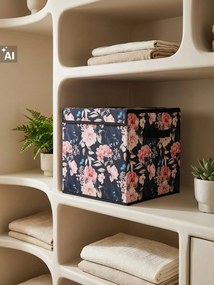 Sinsay - Skládací úložný box s květinovým vzorem a víkem - vícebarevná