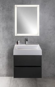 Sapho Flut FT060 zrcadlo s LED osvětlením 60x80 cm bílá