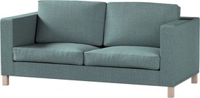 Potah na pohovku IKEA Karlanda rozkládací, krátký barva modrá látka pletený vzor