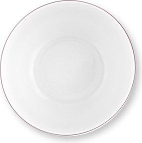 Pip Studio Lily &amp; Lotus miska Ø18cm, bílá (porcelánová miska)