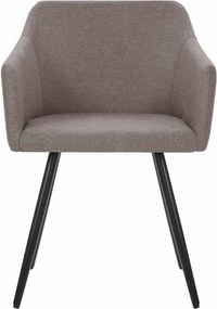 Otočné jídelní židle 4 ks taupe textil 3065680
