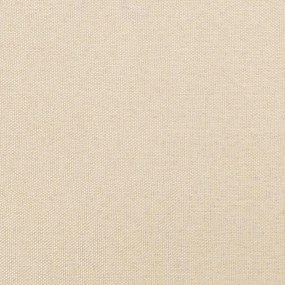 Čelo postele krémové 144x5x118/128 cm látkové 3116475