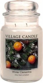 Velká svíčka Winter Clementine Village Candle