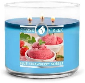 Goose Creek GOOSE CREEK Svíčka 0,41 KG BLUE STRAWBERRY SORBET, aromatická v dóze, 3 knoty
