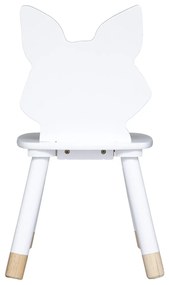 Atmosphera for Kids Dětská židle liška bílá 28x28x52 cm