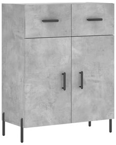 Skříň highboard betonově šedá 69,5x34x180 cm kompozitní dřevo - Default Title