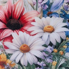 Sada 3 ks povlaků na polštářky SPRING FLOWERS 45 x 45 cm