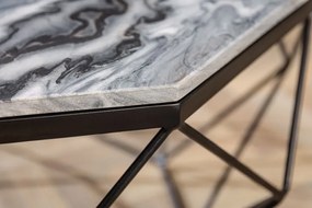Konferenční stolek Diamond 70cm mramor šedá / 40394