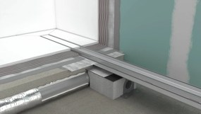Hansgrohe uBox universal, úplná sada pro plochou instalaci - 1200 pro vrchní sady sprchových žlabů, HAN-56021180
