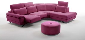 Pregio Italia sofa&relax Moderní rohová sedačka SUN Provedení: 3 + roh + 1 s ukonč., Vzorník látek: tekno fibra 02 linen