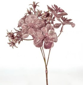 květinky metalic - světlá růžová