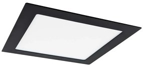 LED Podhledové svítidlo VEGA LED/12W/230V 2900/3900/5800K 17,5x17,5 cm černá