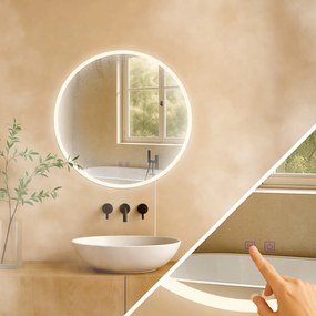 Koupelnové zrcadlo Laconia 60 bez Bluetooth – čiré sklo
