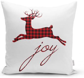 Sada 4 vánočních povlaků na polštář a běhounu na stůl Minimalist Cushion Covers Christmas Tartan