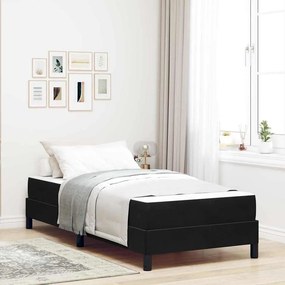 Postel s boxspringem s matrací Černá 90 x 190 cm textil 3398661