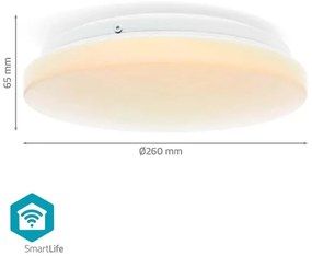 Nedis WIFILAC35WT - LED RGBW Stm. svítidlo LED/18W/230V 2700-6500K IP44 Wi-Fi
