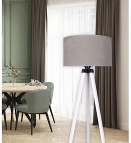 Brilagi - Stojací lampa VELVET 1xE27/60W/230V bílá/šedá