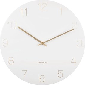 Nástěnné hodiny Charm Numbers 40 cm bílé