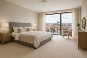 Condor Carpets, Metrážový koberec Serena 6612, na míru, šíře 4m,5m, béžová, filc, ložnice