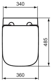 Ideal Standard i.Life S WC sedátko wrapover, bílá T473601