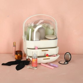 Creative Corner Skříňka na organizér kosmetiky Casket bílá