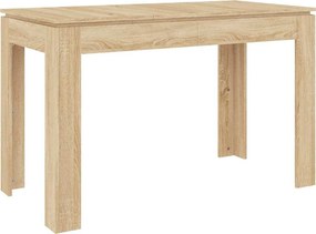 vidaXL Jídelní stůl 120 x 60 x 76 cm dřevotříska [800759] Barva: bílá s vysokým leskem