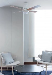 Ventilátor MINI ICARIA s osvětlením BÍLÝ / JAVOR