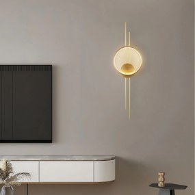 Toolight Toolight, LED nástěnné svítidlo 10W, 4000K, 500lm, APP1781-W, zlatá matná, OSW-06352