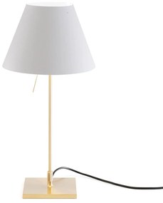 Luceplan Costanzina stolní lampa mosaz, bílá