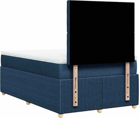 Box spring postel s matrací modrá 120x200 cm textil 3292043