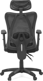 Ergonomická kancelářská židle ORVIN - černá síťovina