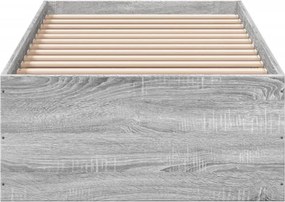 Rám postele šedý sonoma 100 x 200 cm kompozitní dřevo 3281054