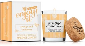 VALAVANI MAGNETIFICO – Enjoy it! masážní svíčka Orange & Cinnamon (Pomeranč a skořice), 70 g