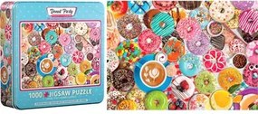 EUROGRAPHICS Puzzle Koblihová oslava v plechové krabičce / 1000 dílků