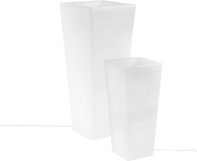FAN I-GECO-VASO-E-Q-XL Světelná váza Geco, bílá, 1 x E27, IP65, 38 x 38 x 90 cm, kabel 250 cm - FANEUROPE