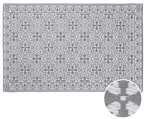 Butlers COLOUR CLASH Venkovní koberec kachličky 180 x 120 cm - šedá/bílá