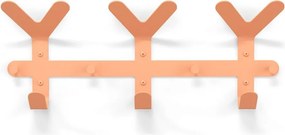 Ocelový nástěnný věšák v lososové barvě 66 cm Frondo – Spinder Design