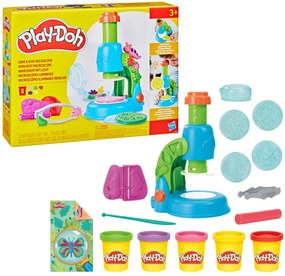 HASBRO PLAY-DOH Mikroskop set modelína s nástroji na baterie Světlo 14g0494