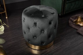 Designová taburetka Rococo 37 cm černá