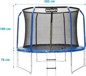 Marimex Standard 305 cm + vnitřní ochranná síť + žebřík