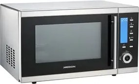 Medion MD15501 stříbrno-černá / Mikrovlnná trouba / 2500 W / 25 l / ho