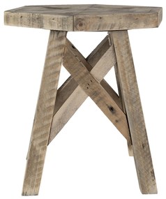 Dřevěný dekorační antik stůl na květinu - 22*22*25 cm