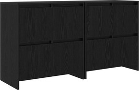 Konzole 2 ks Černý dub 70 x 41 x 75 cm Kompozitní dřevo 3393514