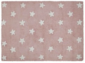 Lorena Canals bavlněný koberec růžový s hvězdičkami - Stars